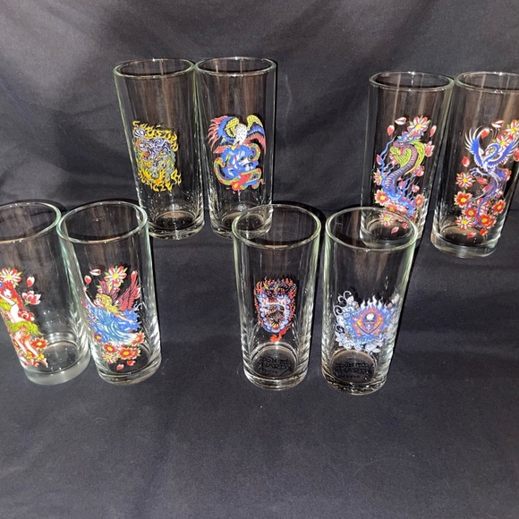 Ed Hardy | Kitchen | Doned Hardy Tattoo Artist Glass Tattoo Design ...